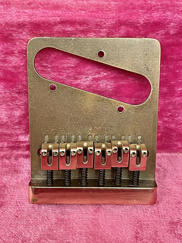 Vintage 1980's Kahler Brass Telecaster Electric Guitar Bridge | Reverb