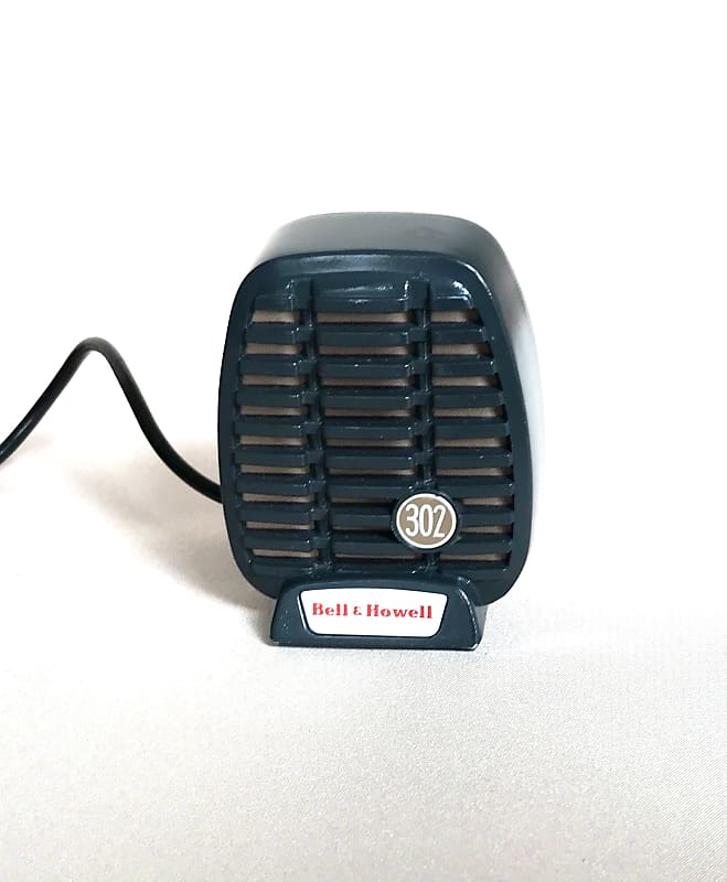 Vintage 1960's Shure/Bell & Howell 302 HiZ Crystal Microphone | Reverb