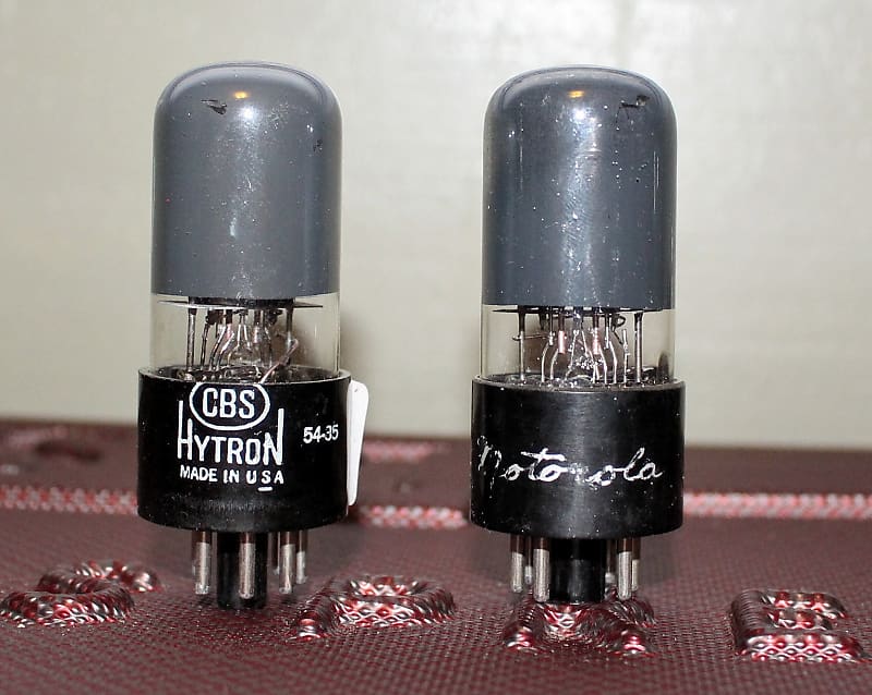 CBS HYTRON 6V6GT VT107 TIGHT MATCH PAIR GREY GLASS BLACK | Reverb
