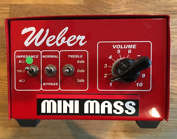 Weber Mini Mass 50 Watt Attenuator Red | Reverb