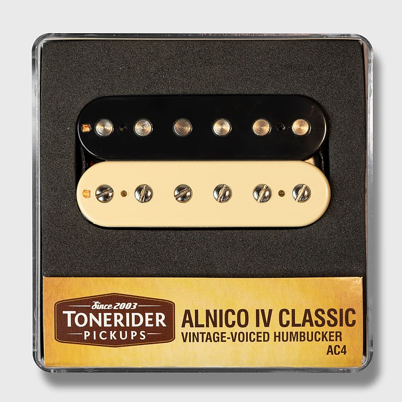 Tonerider Alnico IV Classics Humbucker Pickup Neck Zebra | Reverb
