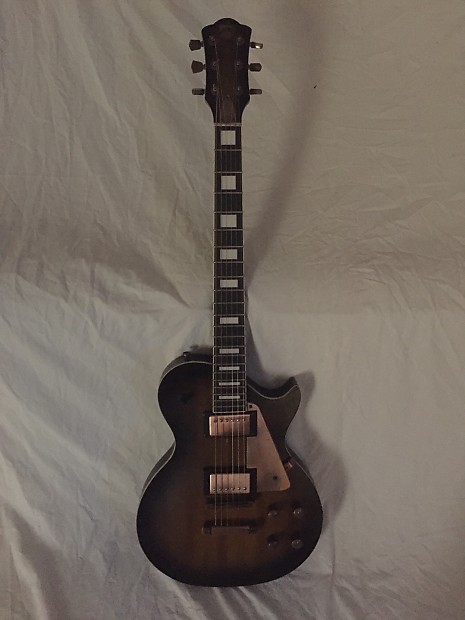 AXL LP Shape "Badwater Series", Distressed Burst, Alnico | Reverb