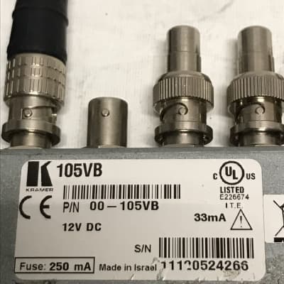 Kramer Tools 105VB 1:5 Composite Video Distribution Amplifier | Reverb