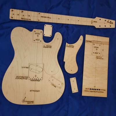 Guitar Body, Neck &Pickguard Router Template Set 49 Snakehead | Reverb