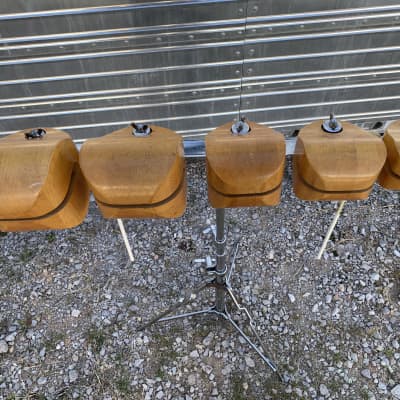 Ludwig Temple Blocks 70s Natural wood | Reverb