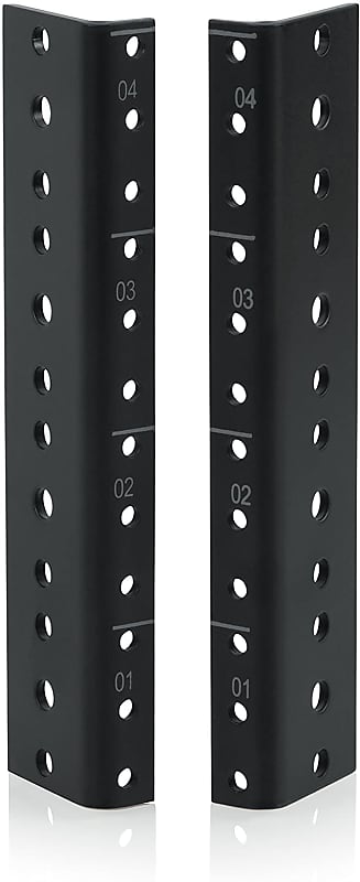 Gator Rackworks Heavy Duty Steel Rack Rail Set; 4U Rack Size | Reverb