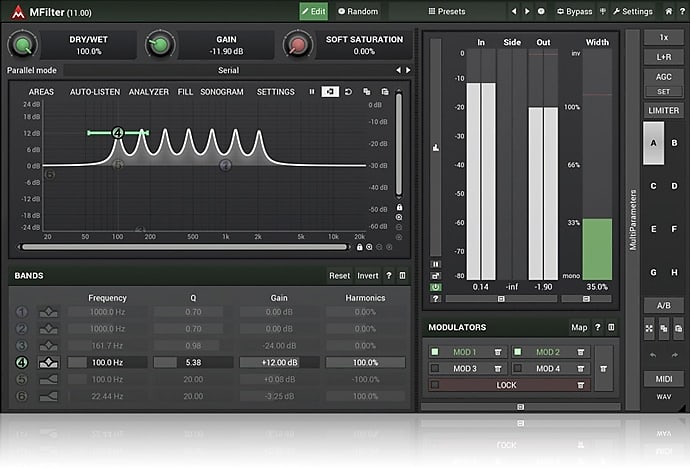 MELDA MFilter | Reverb
