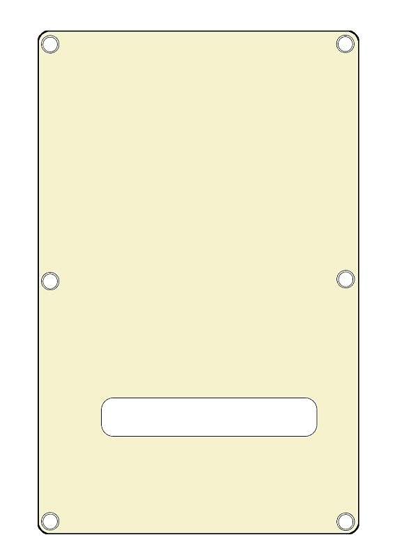 Squier Stratocaster Backplate - Vintage White | Reverb UK