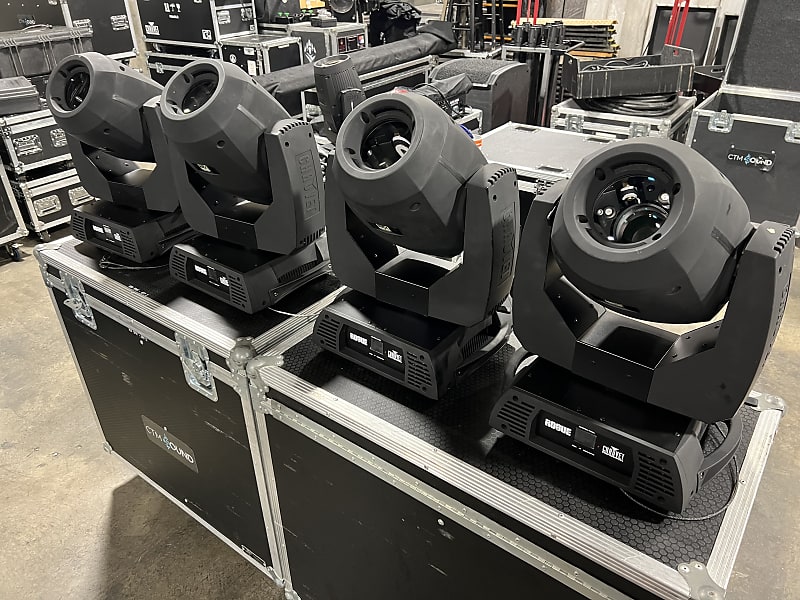Chauvet R2X Spot LED Moving Fixture Qty 4 w/ cases | Reverb