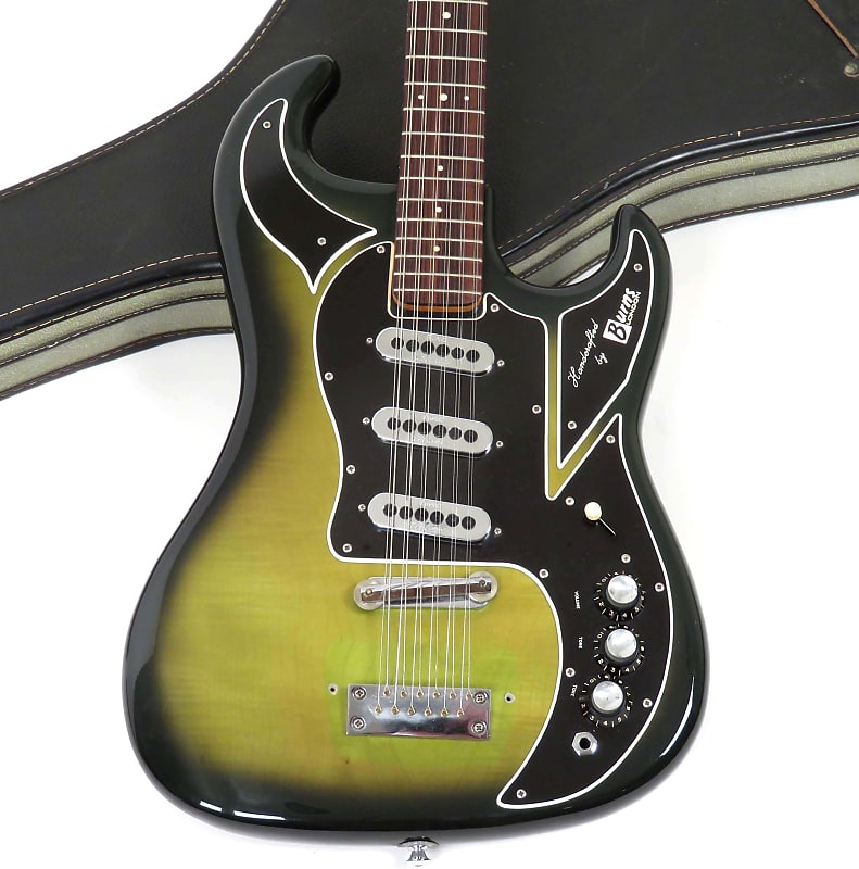 Burns Double Six 1964 Green Burst 12 String Guitar with | Reverb