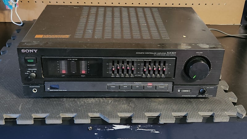 Sony Integrated Stereo Amplifier TA-AX301 Black | Reverb