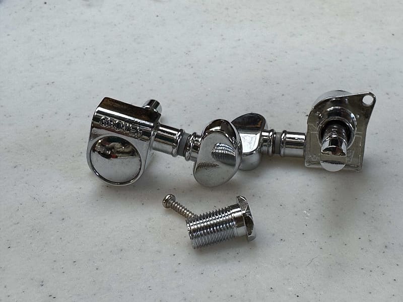 Grover 406c Mini-Rotomatic Locking Tuners 3x3 Chrome | Reverb