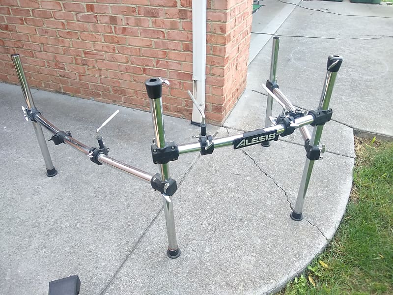 ALESIS STRIKE CHROME Drum Rack Mount Stand w/ Module Mount! | Reverb