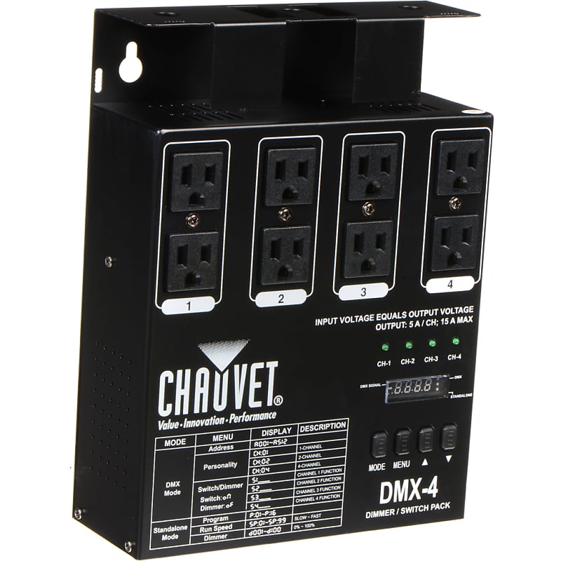 Chauvet DMX-4 (4-Channel Dimmer Pack - Open Box) | Reverb