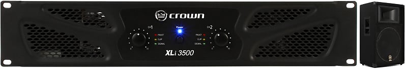 Crown XLi 3500 1350W 2-channel Power Amplifier Bundle with | Reverb