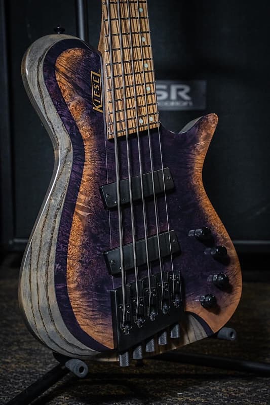 Kiesel ZBM5 - Arctic Finish 5 String Multiscale Bass | Reverb