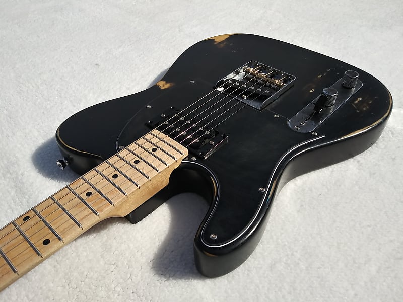 Lefty Riffs Custom Telecaster 2019 - Black Heavy Relic Left | Reverb