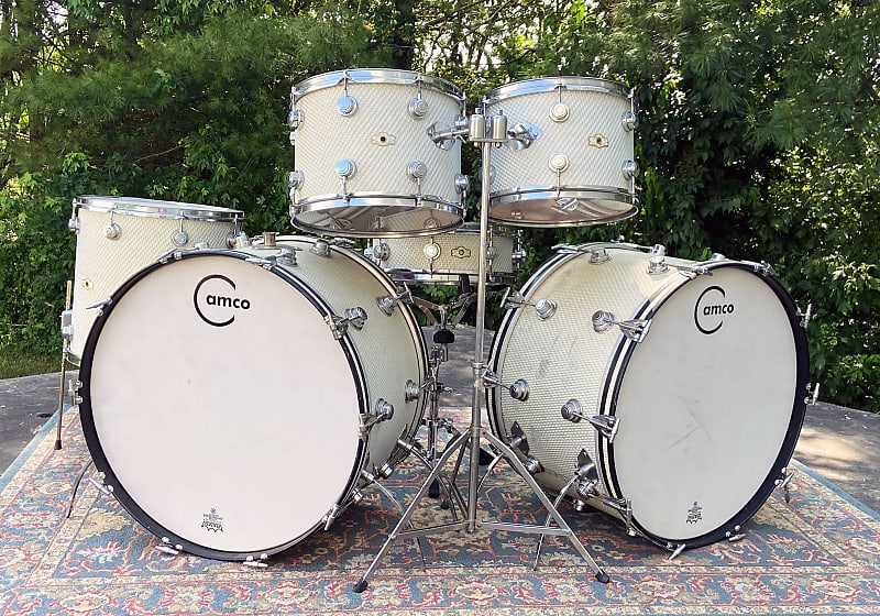 Camco Chanute Aristocrat 6pc Double Bass Kit - 3D Moire | Reverb