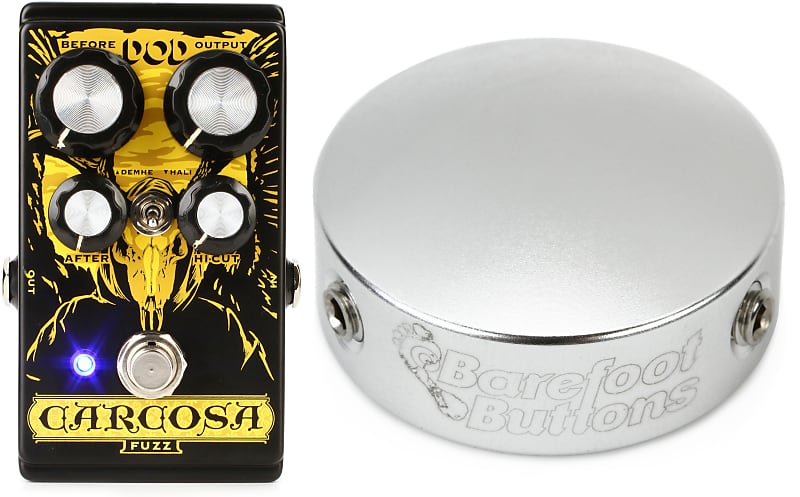 DOD Carcosa Analog Fuzz Pedal Bundle with Barefoot Buttons V1 | Reverb