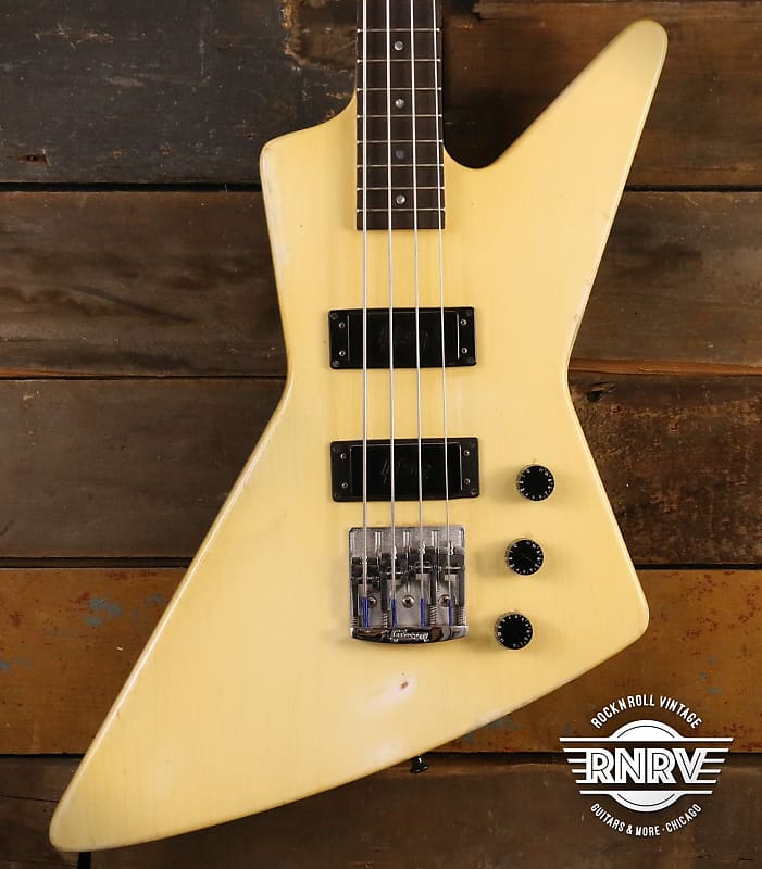 1984 Gibson Explorer Bass Arctic White | Reverb