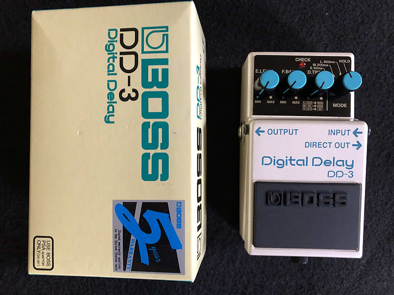 Boss DD-3 Digital Delay Reverb - White 2 6 7 8 DD | Reverb