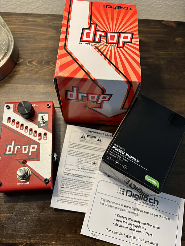 DigiTech Drop Compact Polyphonic Pitch-Shifter 2010s - Red | Reverb