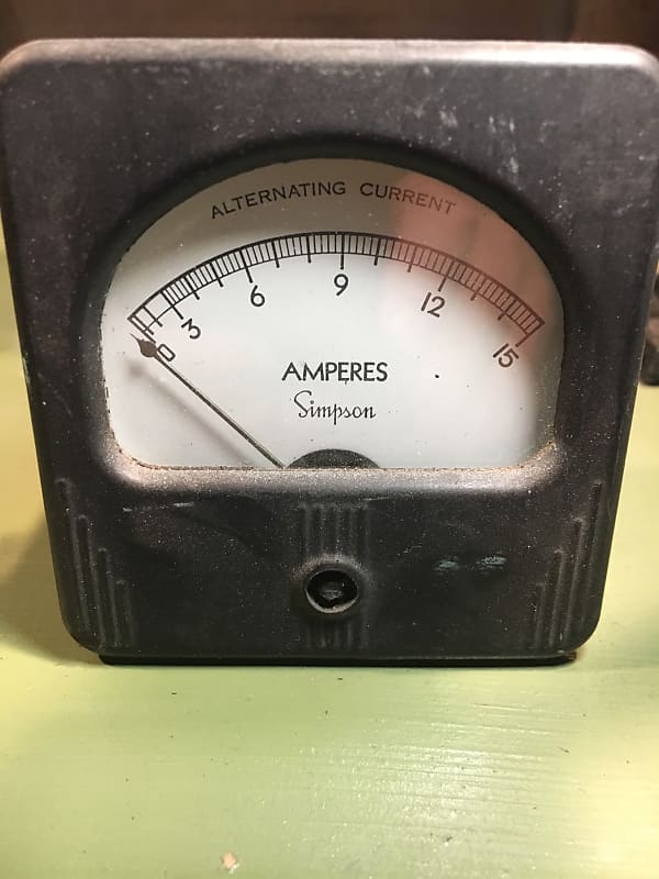 Simpson Simpson Meter Amperes AC Black | Reverb