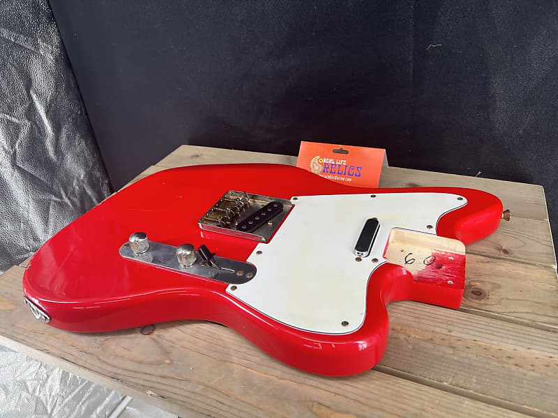 Real Life Relics Fully Loaded Telemaster Body Aged Fiesta Red | Reverb