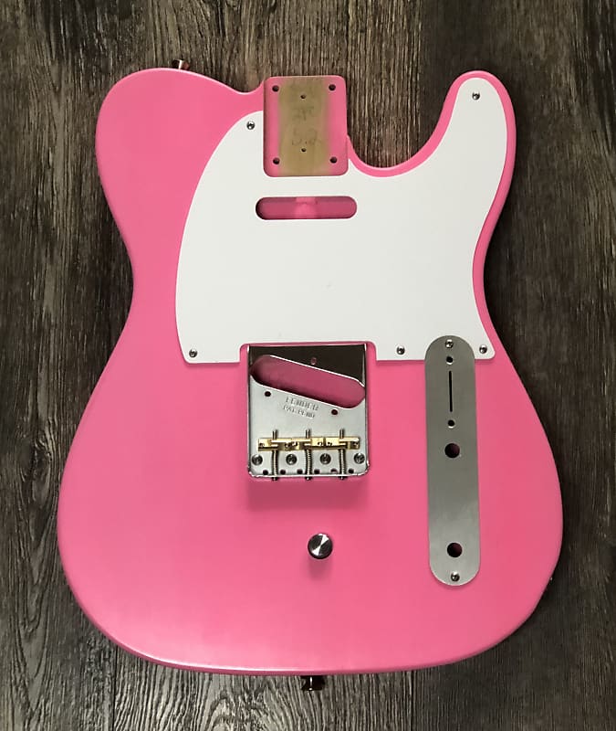 Matney USA B Bender Loaded Tele Body - Light Relic - Pink | Reverb