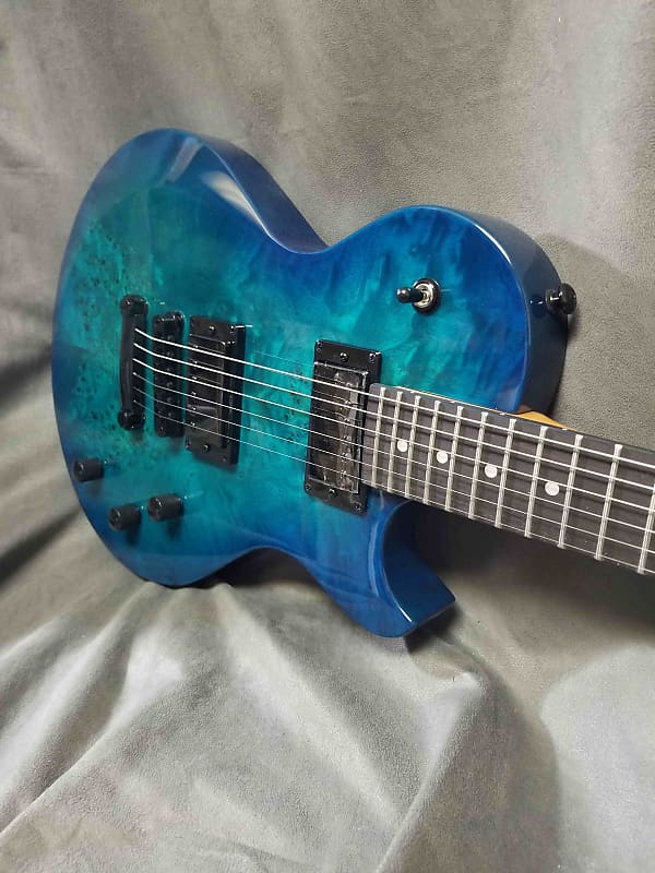 Schecter Standard Series Solo II Ocean Blue Burst Burl | Reverb