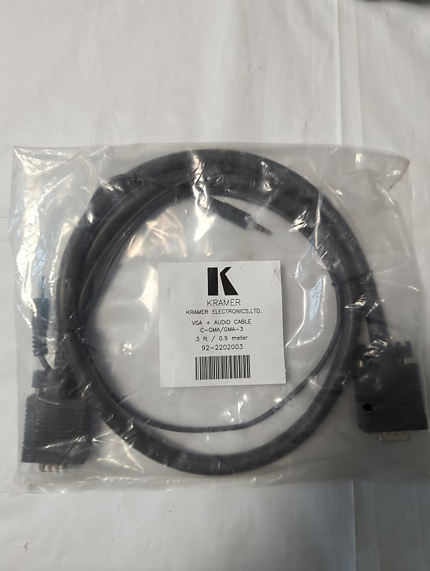 Kramer KRM-C-GMA/GMA-3 VGA + 3.5mm Audio Cable | Reverb