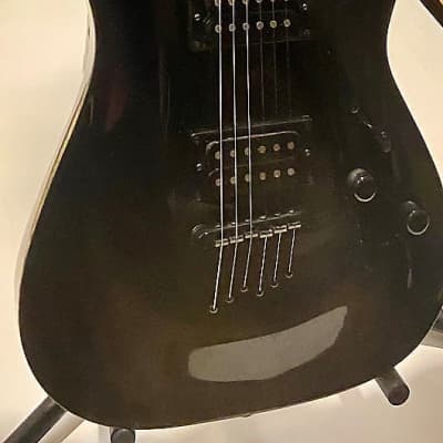 Schecter Spitfire 6 Black with pearl Inlay | Reverb