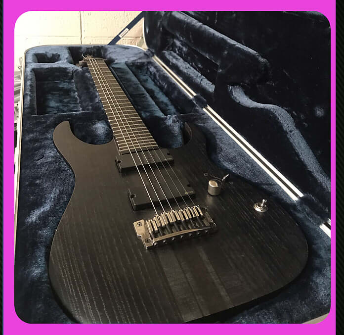 Ibanez RG 7-STRING w/ kill switch & EMGs 2010s worn black | Reverb