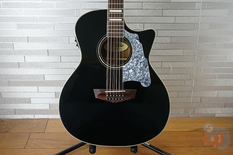 D'Angelico Premier Fulton 12-String Grand Auditorium - Black | Reverb