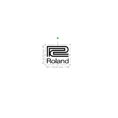 Logo ROLAND - Pack of Adhesive Vinyl Stickers Decal | Reverb France