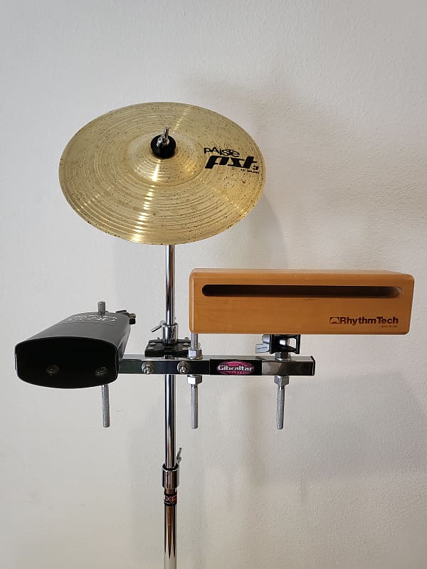 Gibraltar Percussion mount w/block, cymbal, cowbell and | Reverb
