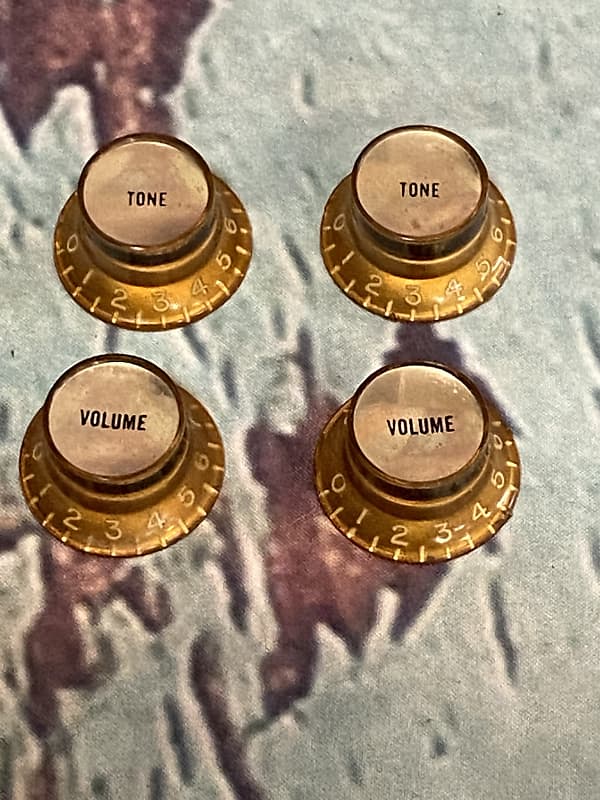 Vintage original Gibson Knobs 1962 to 1966 Gold | Reverb