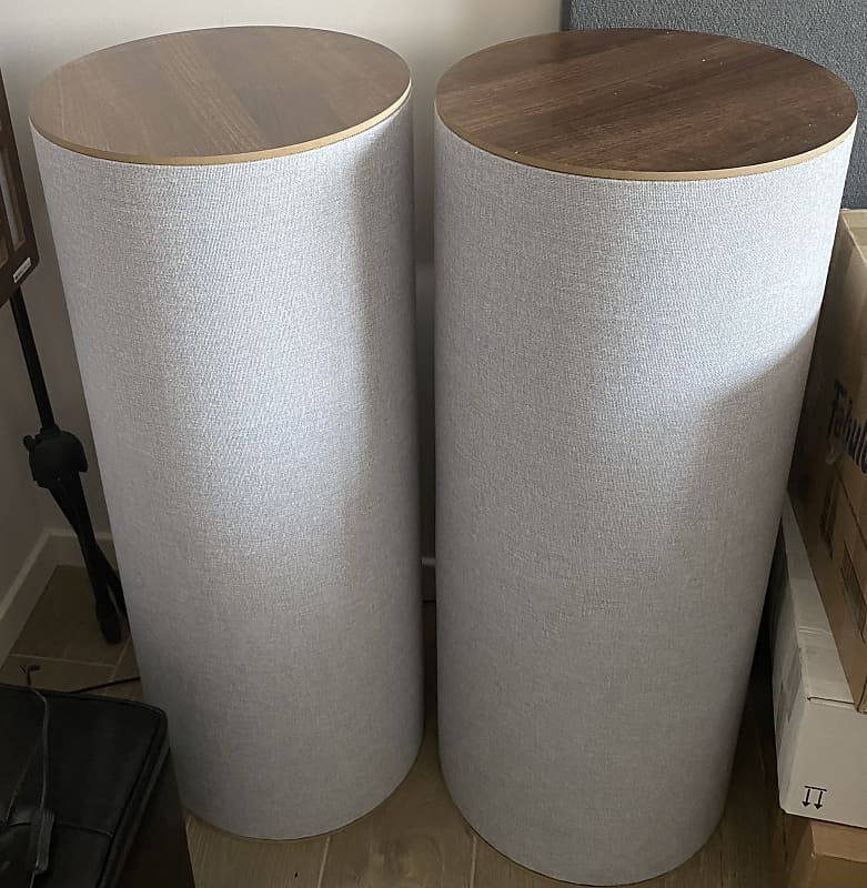 GIK Acoustics Turbo traps 2024 - Walnut and glass fabric | Reverb