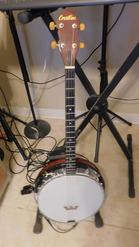 Crestline 20 fret 4 string tenor banjo 1960 to 1970 Mahogany | Reverb