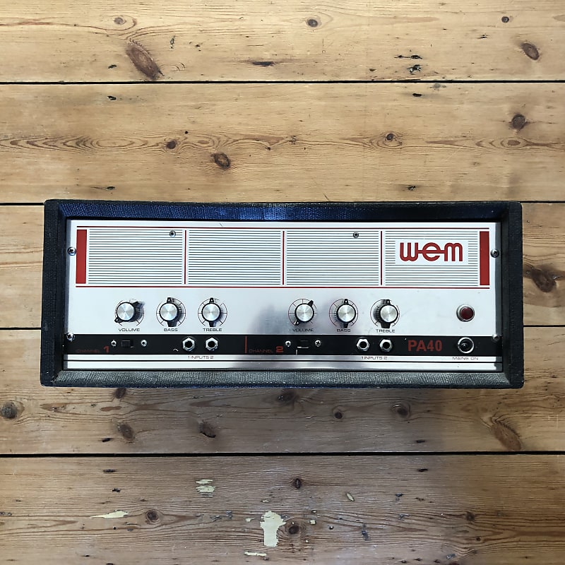 vintage WEM PA40 Solid-state all purpose amplifier Watkins | Reverb