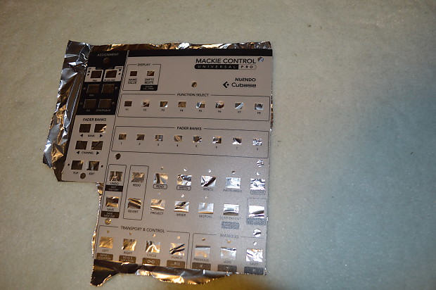 Mackie Cubase Lexan Overlay Mackie Control Universal Pro | Reverb