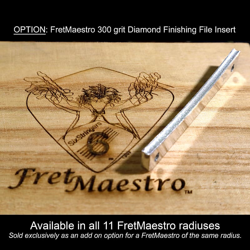FretMaestro Fret File 300 grit diamond finishing file insert | Reverb