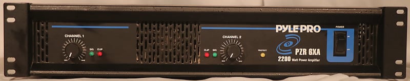 Pyle Pro PZR 6XA 2200 Watt Power Amplifier Black | Reverb