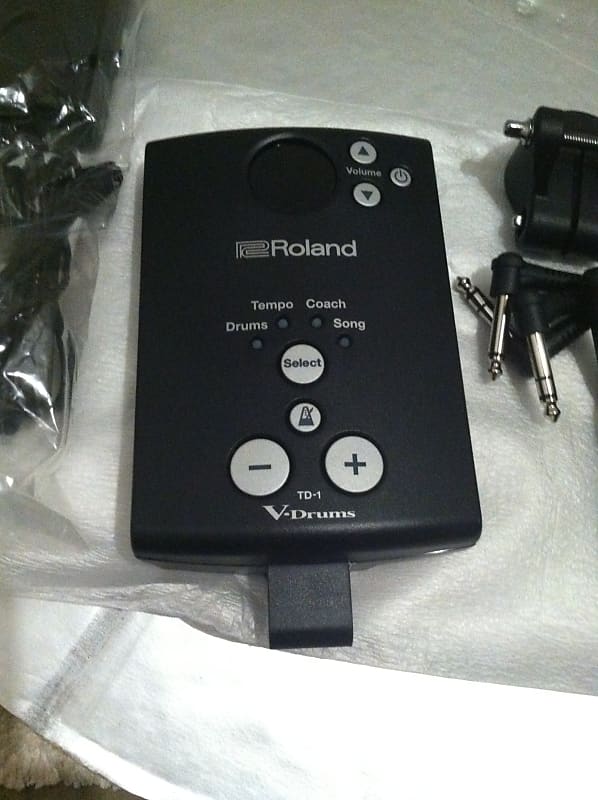 NEW Roland TD-1 V-Drum Module with Mount, Cable Snake/Wiring | Reverb