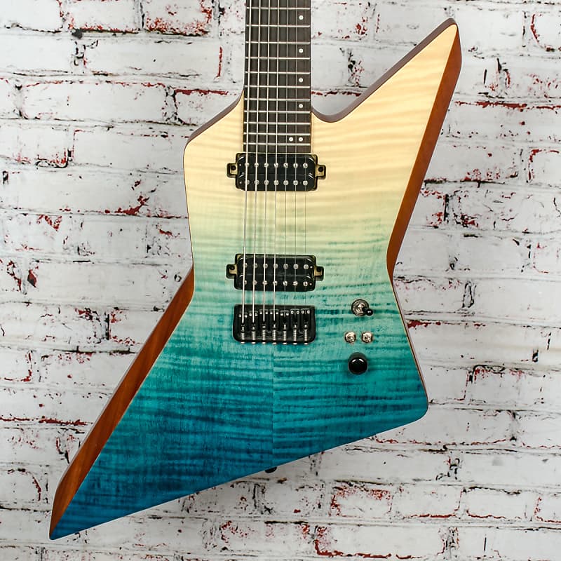 Cerberus Moros 7 7-String Electric Guitar, Aegean Fade w/ Bag | Reverb