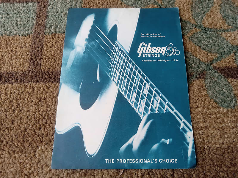 Vintage 1971 Gibson Strings Catalog! Rare, Original Case | Reverb