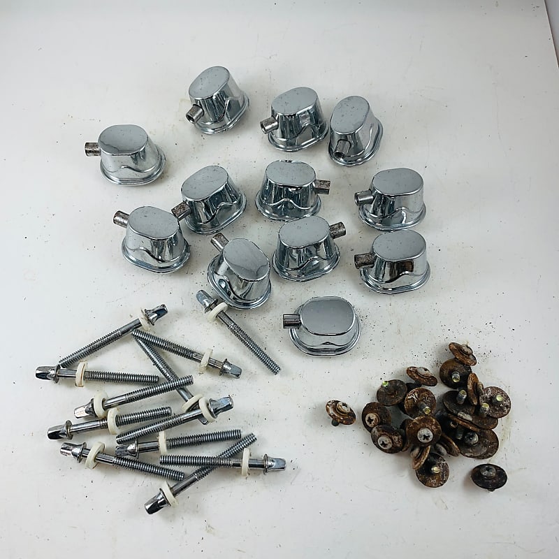 12 x Leedy Drum Lugs & Tension Rods | #1444 | Reverb UK
