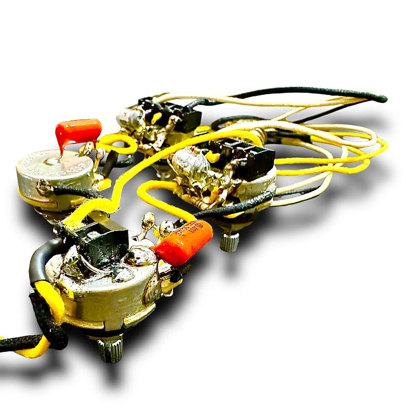 Premium & ENTIRELY Solderless SG Double P90 wiring harness | Reverb