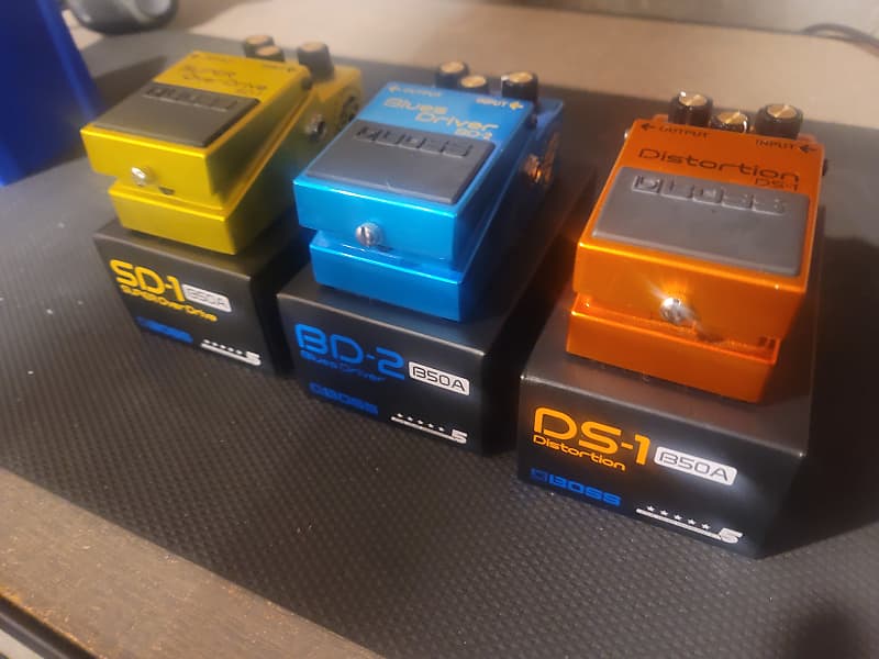 Boss 50th Anniversary Limited Edition Set -BD2A, SD1A, & DS1S | Reverb