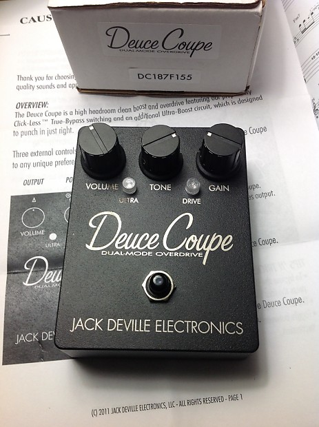 Jack Deville Electronics Deuce Coupe 2011 Black | Reverb